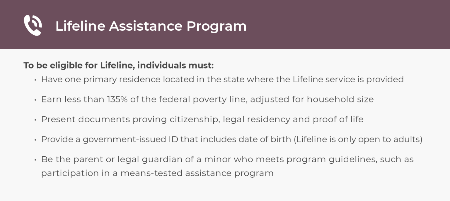 Guide to Lifeline Assistance Program